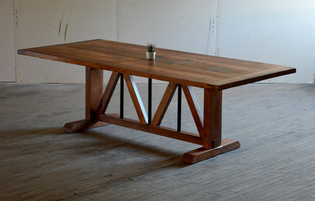 Classic Truss Dining Table – Back Burner Designs