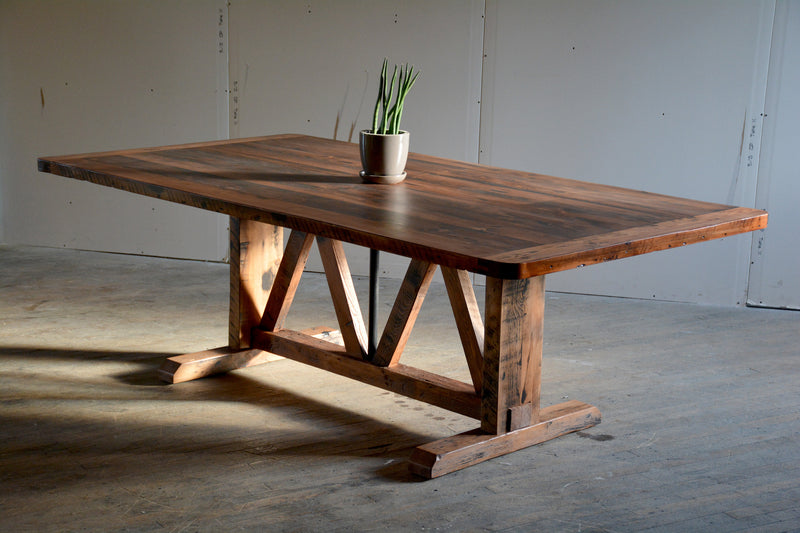 Classic Truss Dining Table – Back Burner Designs